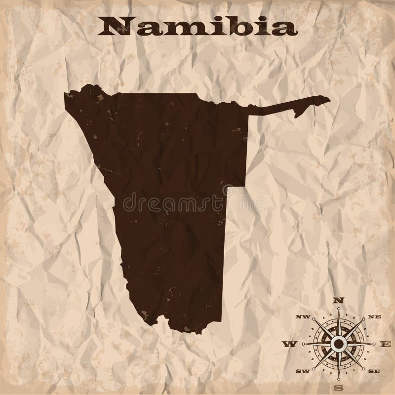 Namibia Old Treasure Map Stock Illustrations – 4 Namibia Old Treasure ...