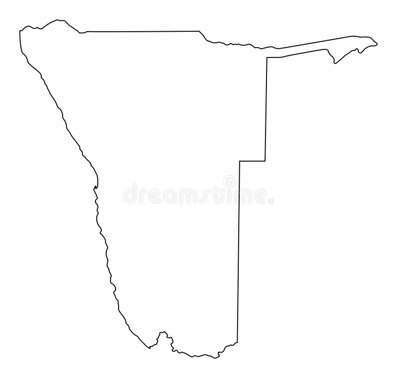 Namibia Outline Map Stock Illustrations – 2,010 Namibia Outline Map ...