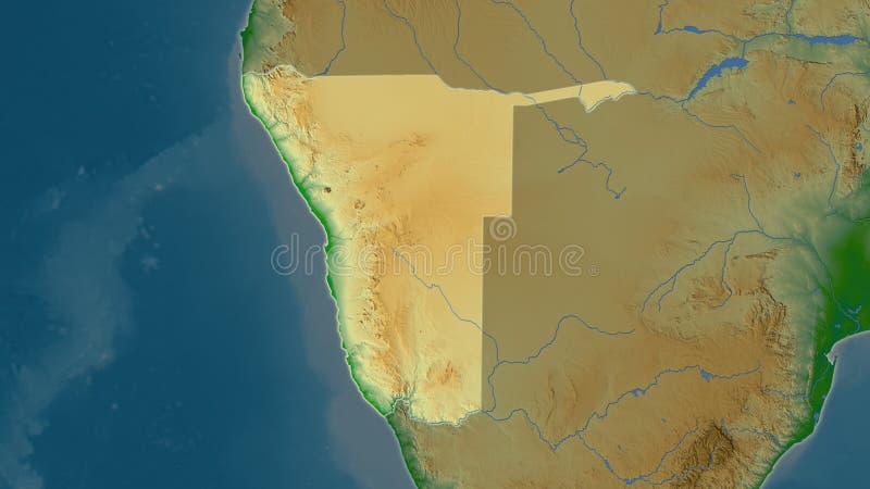 Namibia - Physical. Composition Stock Illustration - Illustration of ...