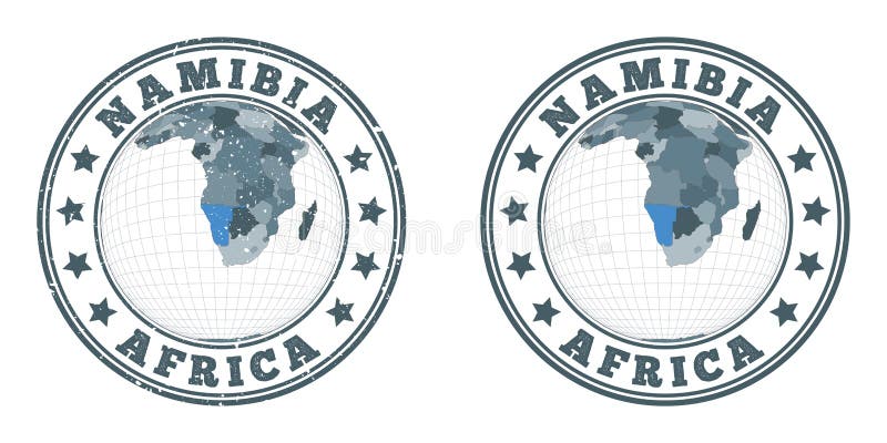Namibia round logos.. stock vector. Illustration of geography - 204958817