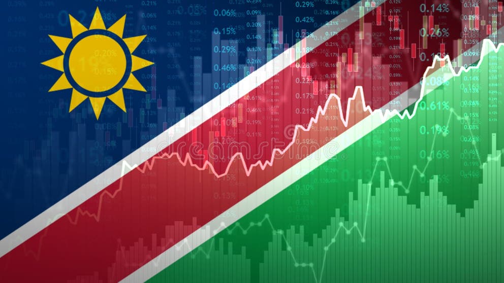Namibia Stock Market Growth and Financial Data Visualization Stock ...