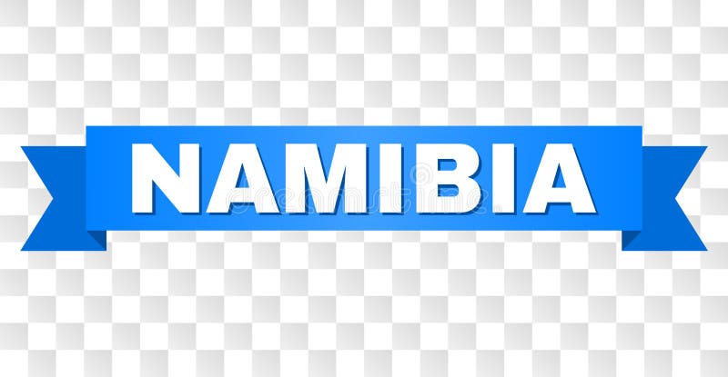 Blue Stripe with NAMIBIA Title Stock Vector - Illustration of label ...
