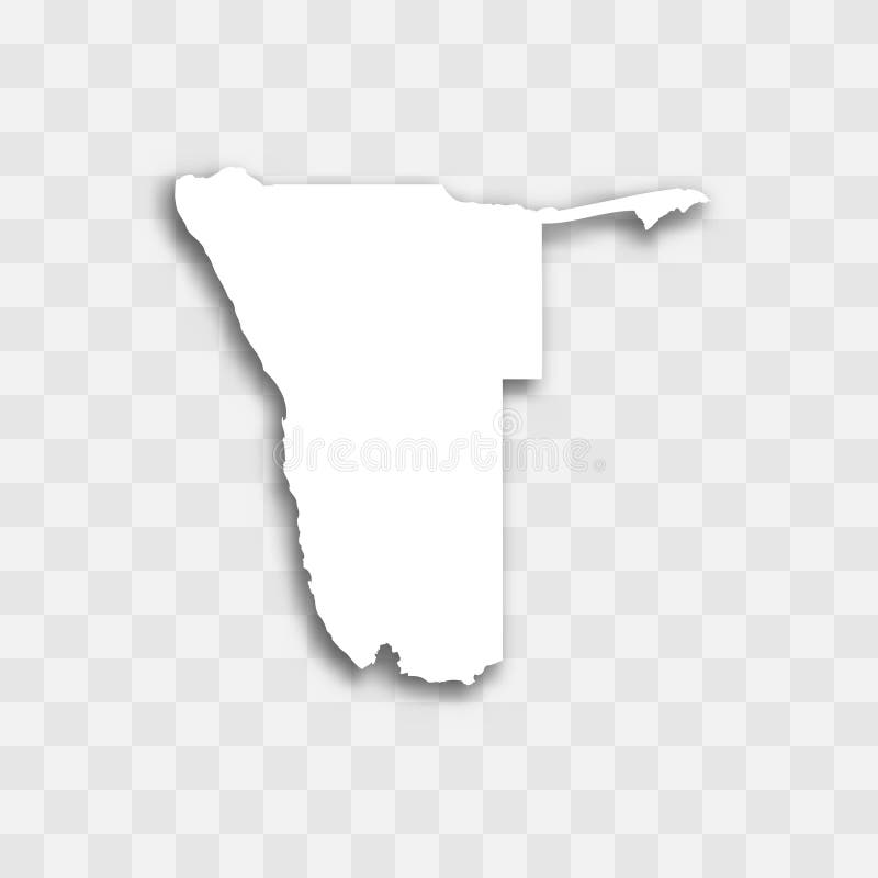 Namibia Vector Map Silhouette Stock Illustration - Illustration of ...
