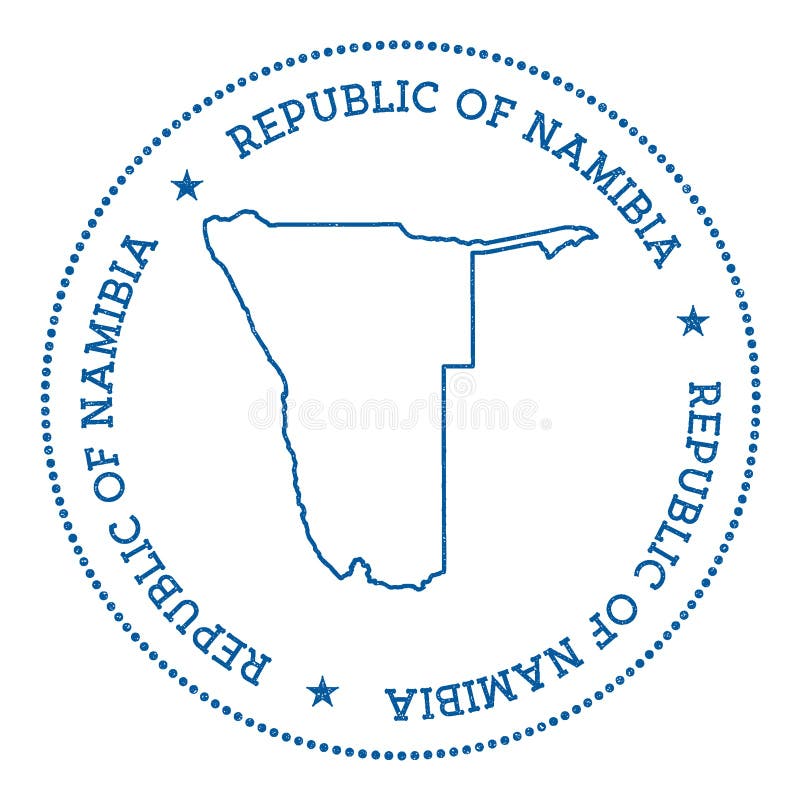 Namibia Vector Map Sticker. Stock Vector - Illustration of africa, southern: 98608619