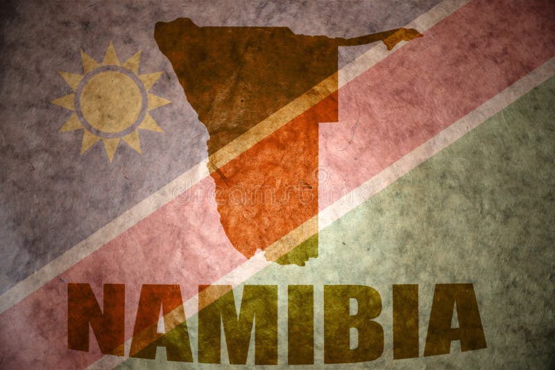 Namibia vintage map stock image. Image of history, capital - 95604739