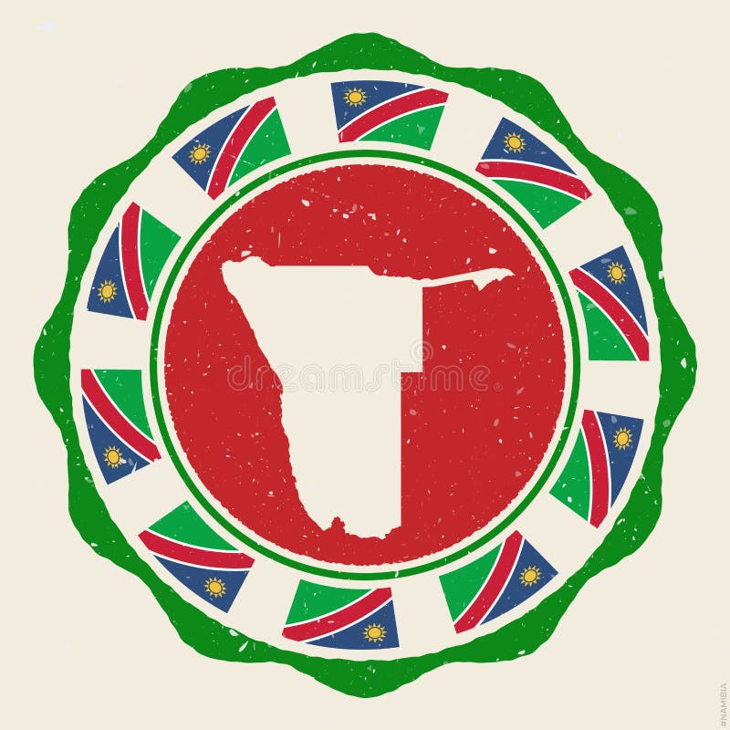 Namibia vintage sign. stock vector. Illustration of postage - 263377961