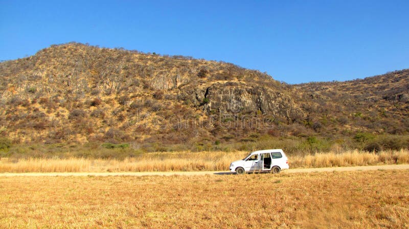 Namibian landscape stock image. Image of panorama, track - 13292849