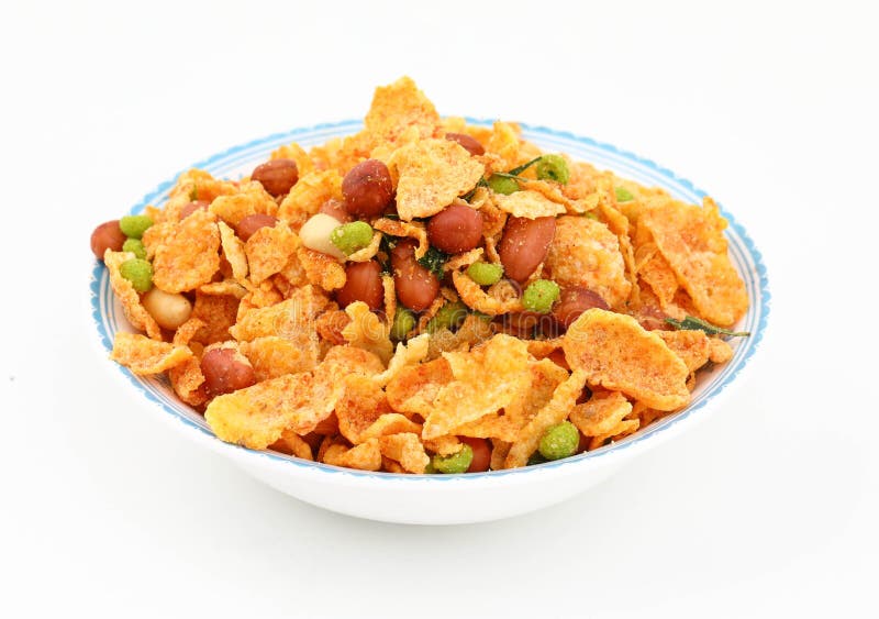 Namkeen stock photo. Image of vegetarian, peanut, dish - 90176370