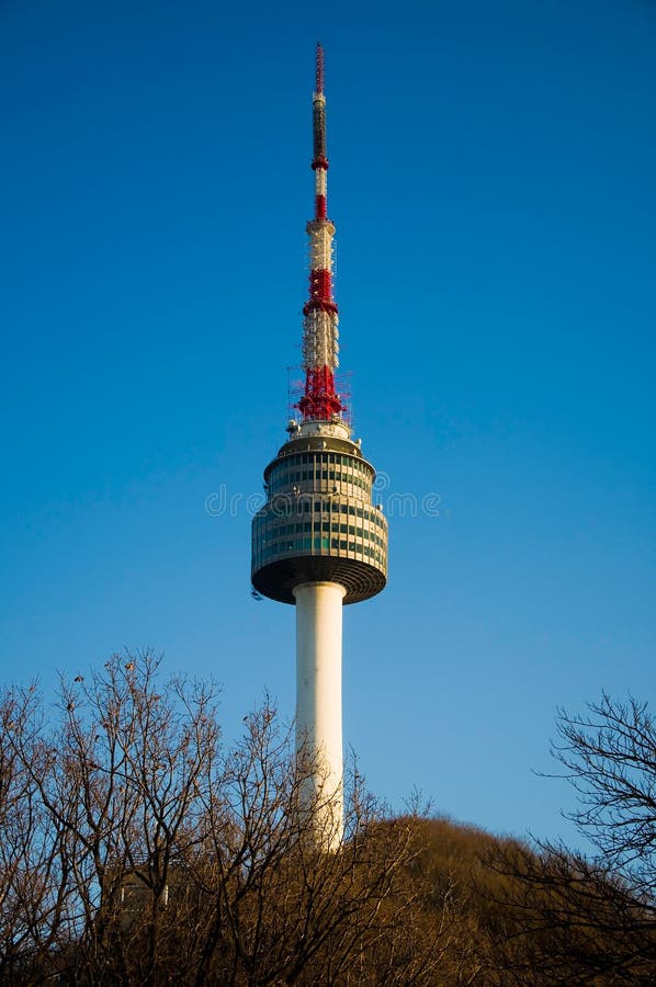 Namsan Tower stock image. Image of destination, attraction - 26343413