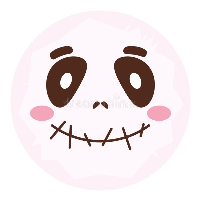 Cute Ghost Zombie Gummy Ball Kawaii for Halloween Stock Vector ...