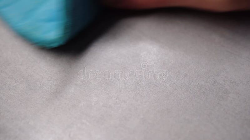Nan S Hand with Wet Rag Wipes Drips of Water on Table Dry Stock Footage ...