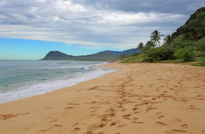 Nanakuli Beach stock photo. Image of pacific, landscape - 37690968