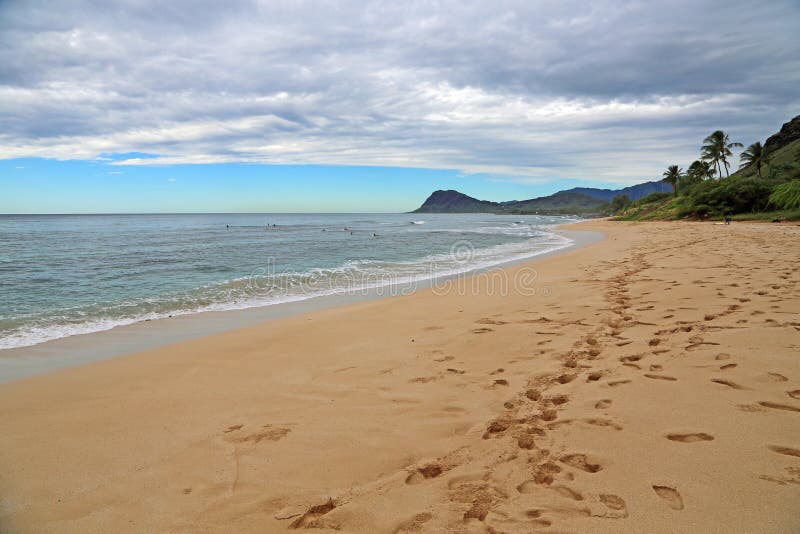 Nanakuli Beach stock photo. Image of oahu, landscape - 37407794