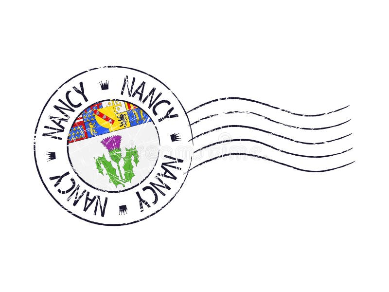 Nancy City Grunge Postal Rubber Stamp Stock Vector - Illustration of ...