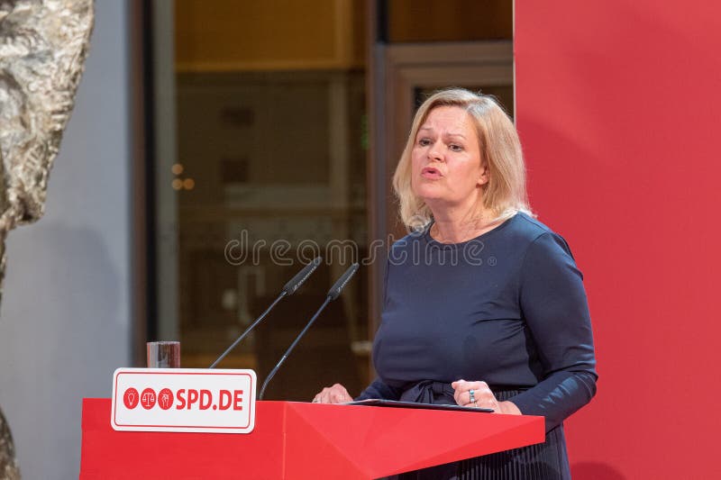 Nancy Faeser Speaking at the 160 Year Celebration of the SPD on 23rd ...