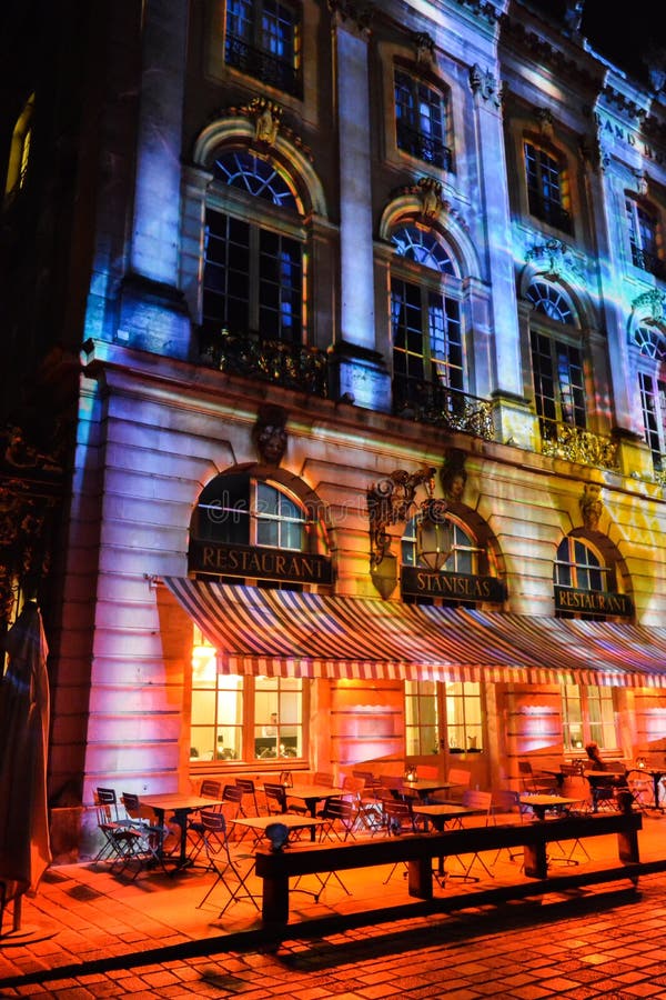 Nancy by night editorial photo. Image of travel, colours - 162708821