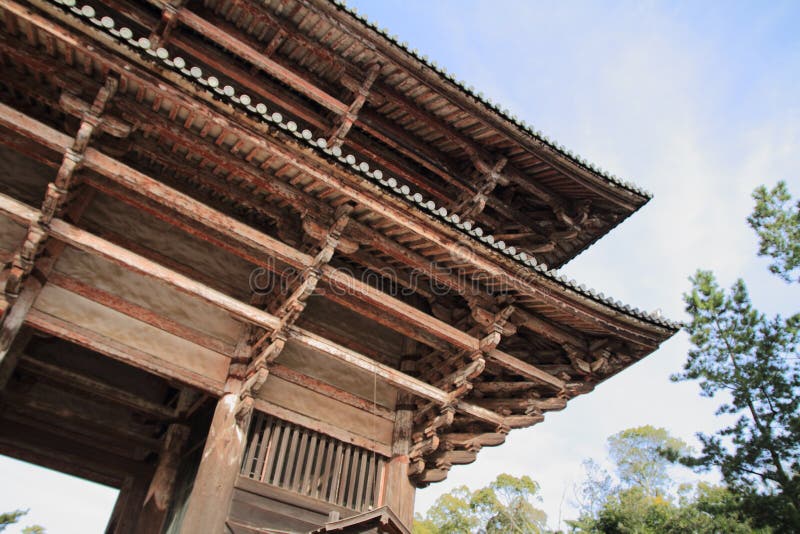 Nandaimon Gate of Todai Ji in Nara Stock Image - Image of facade ...