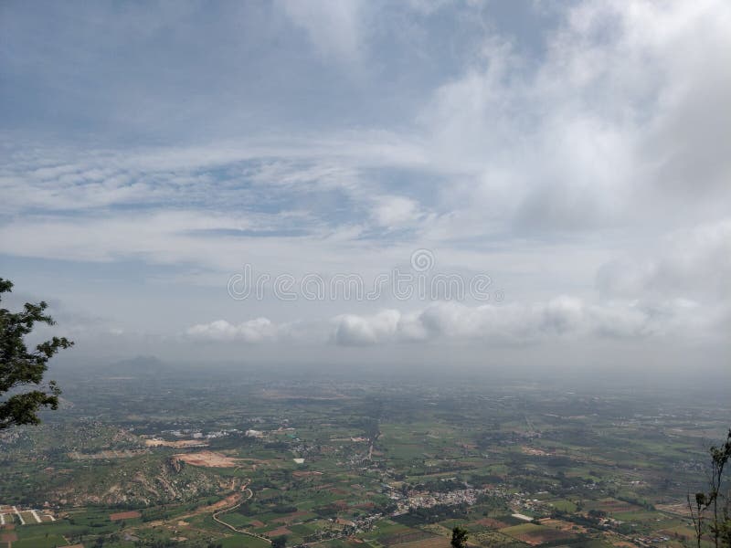 Nandi Hill top view stock image. Image of cloud, nandi - 166830643