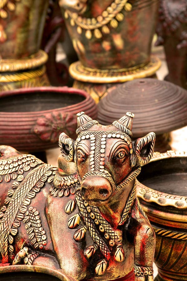 Indian cat statue stock image. Image of kitty, souvenir - 3501767