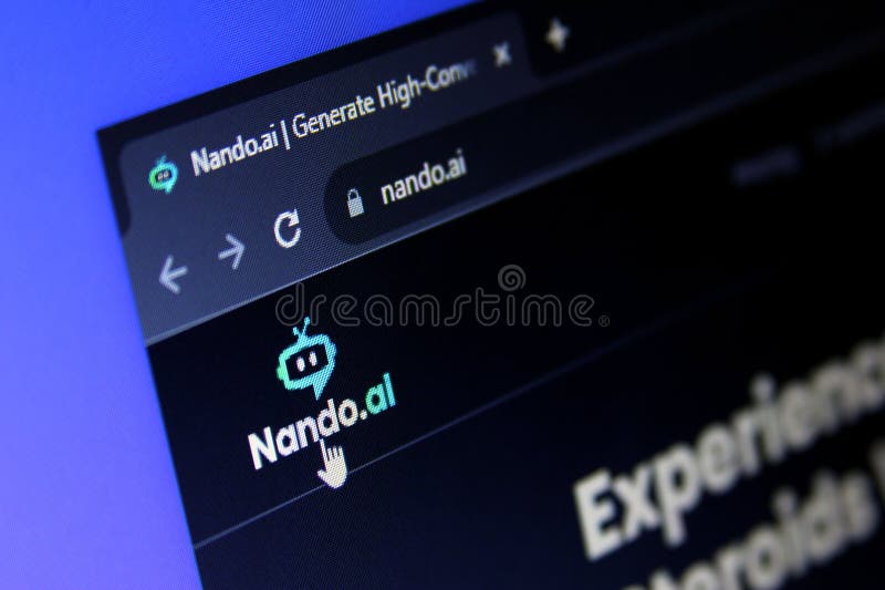 Nando ai chatbot editorial image. Image of cellphone - 299332285