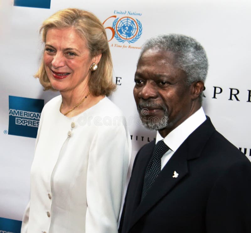 Nane Maria Lagergren and Kofi Annan Editorial Stock Photo - Image of ...