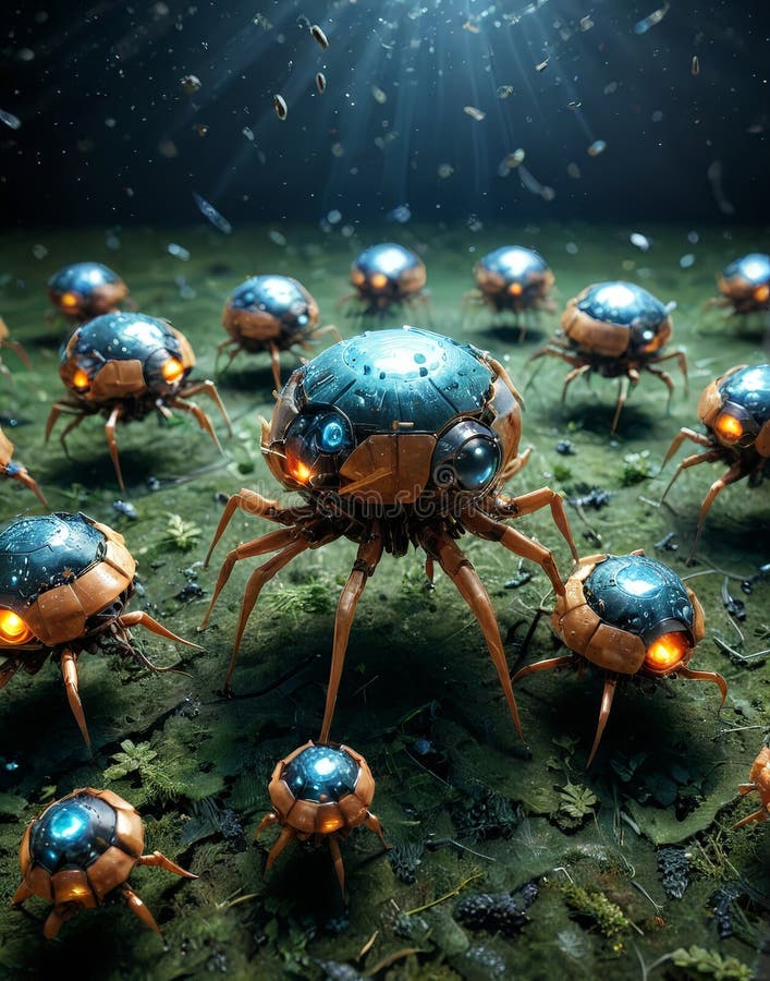 The Nanite Swarm: Billions of Microscopic Nanobots Forming Collective ...