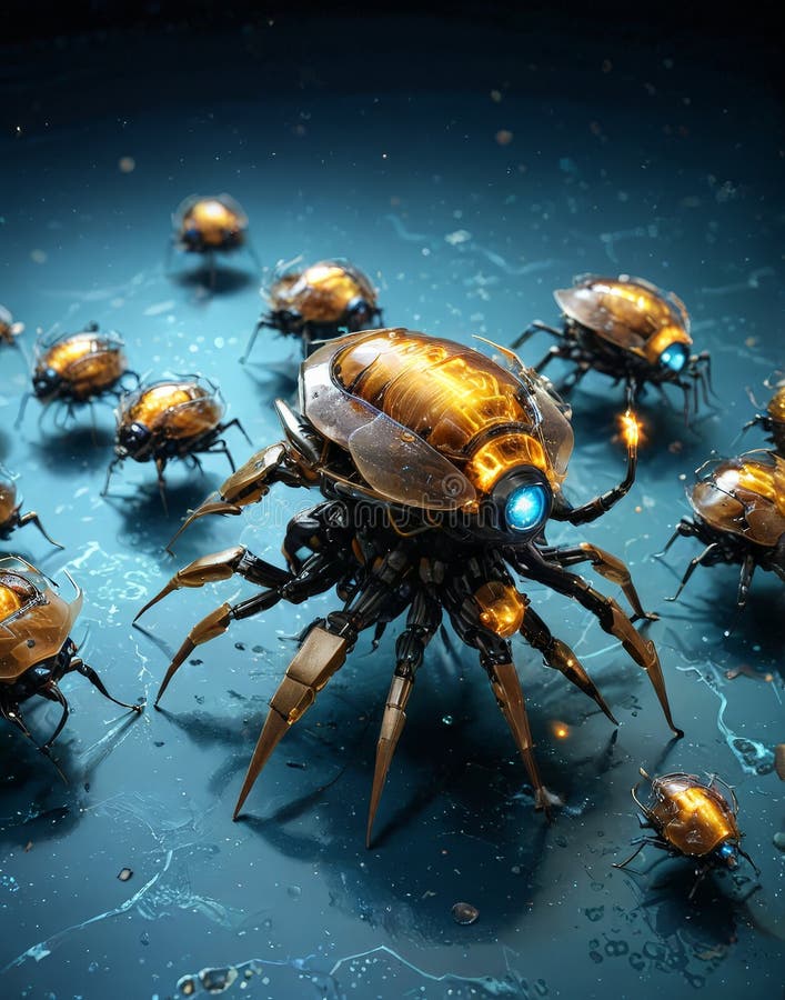 The Nanite Swarm: Billions of Microscopic Nanobots Forming Collective ...