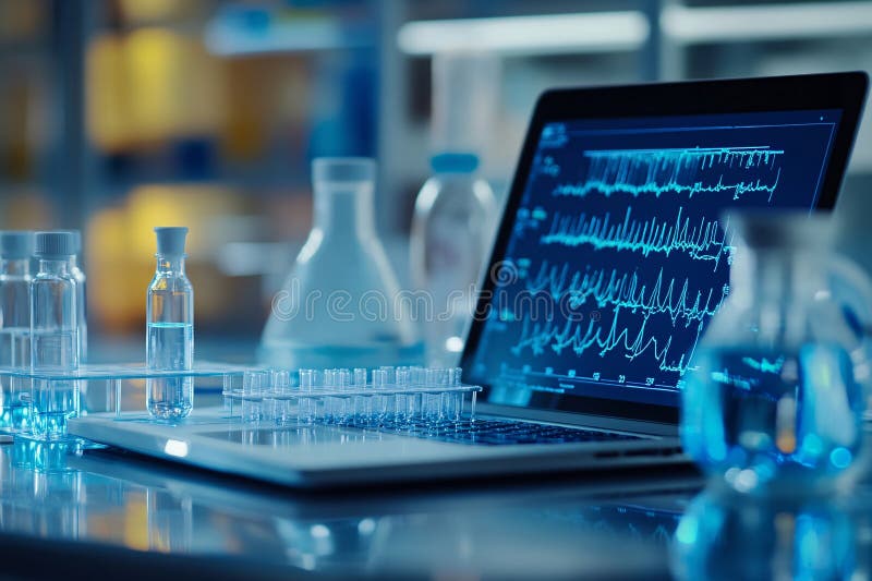 Nano-biotechnology in Medicine Featuring a Close-up of Nanostructure ...