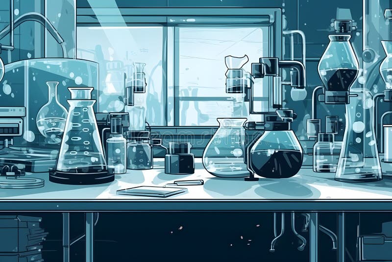 Nano Digital Laboratory. Biotechnology of the Future Stock Photo ...