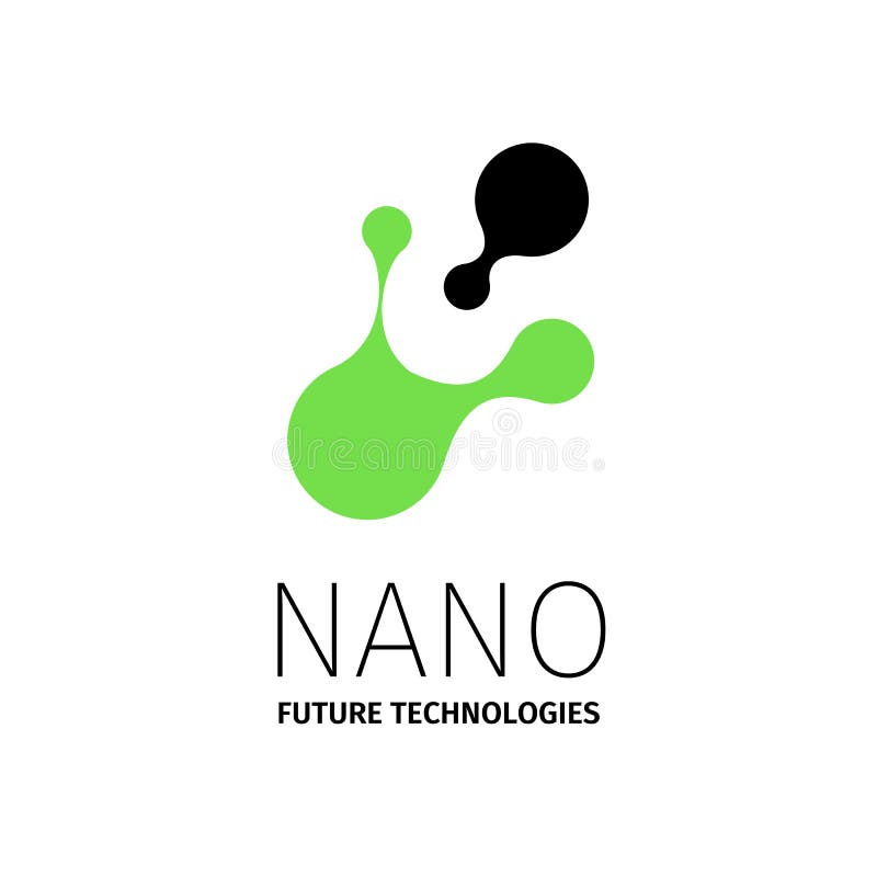 Nano Logo - Nanotechnology. Template Design of Logotype. Vector ...