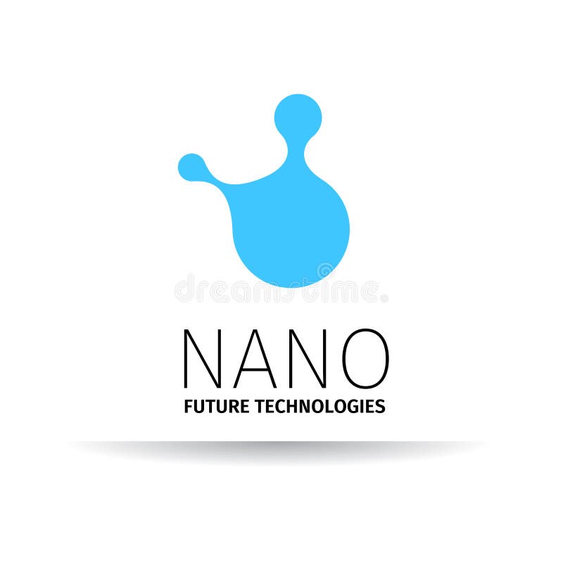 Nano Logo - Nanotechnology. Template Design of Logotype. Vector ...