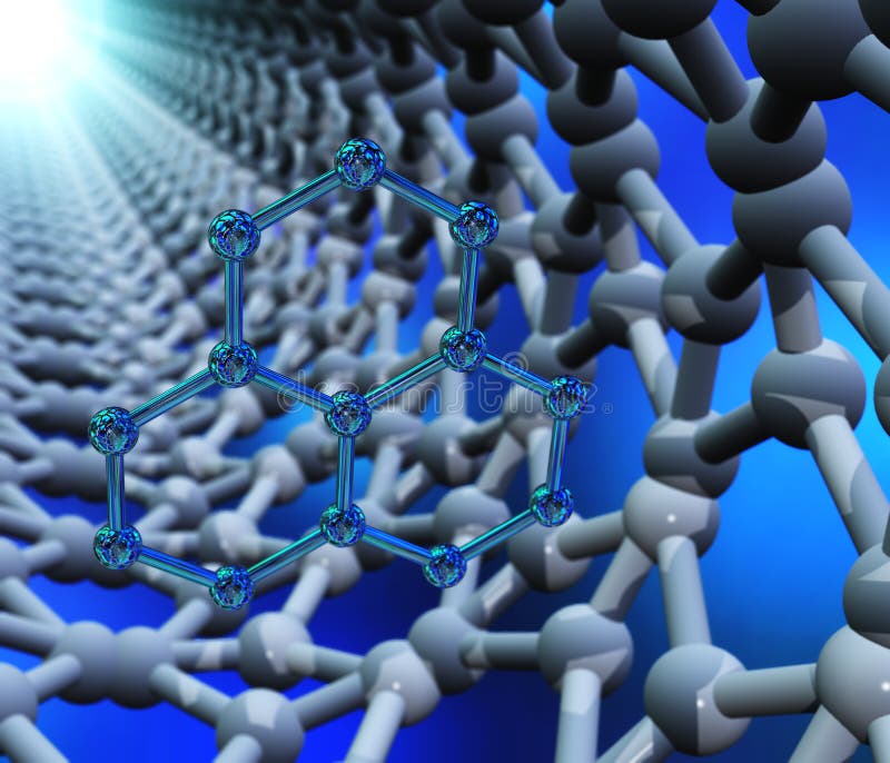 Nano Material, Carbon Fiber Stock Illustration - Illustration of ...