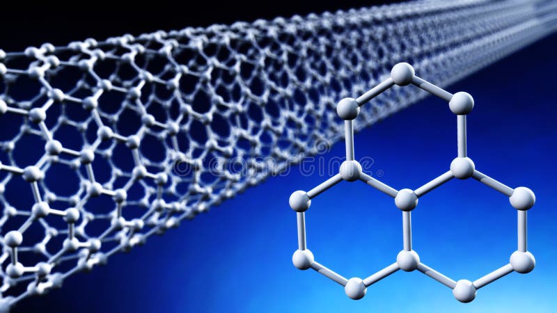 Nano Material, Carbon Fiber Stock Illustration - Illustration of ...