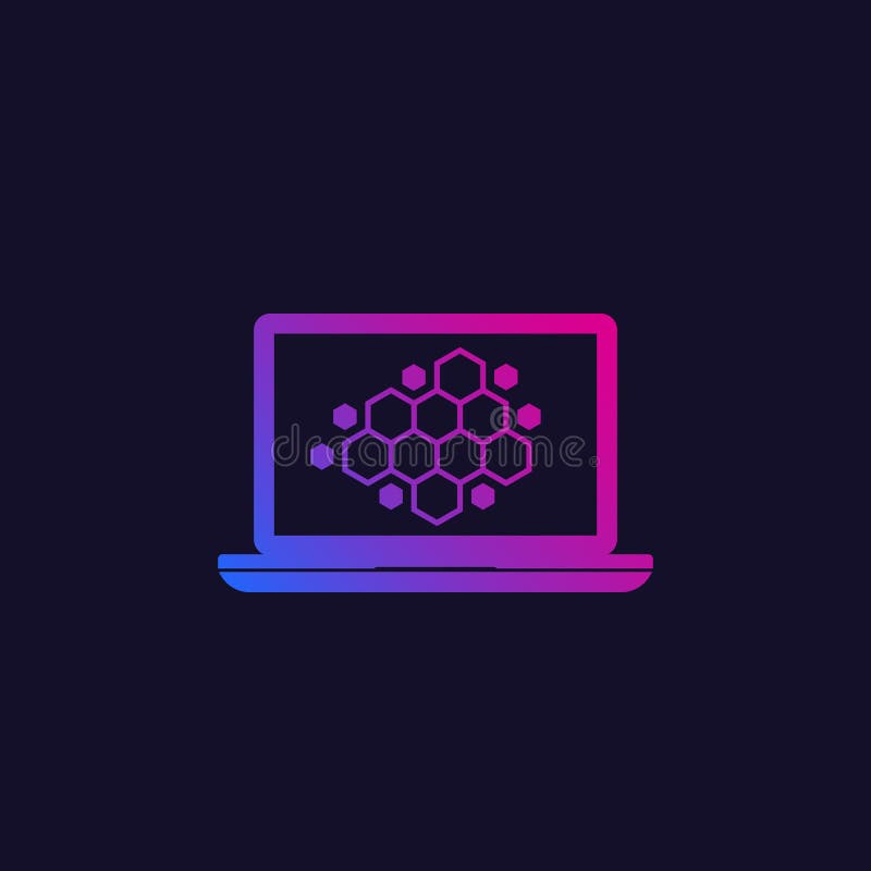 Nano Materials Research Vector Icon Stock Vector - Illustration of ...