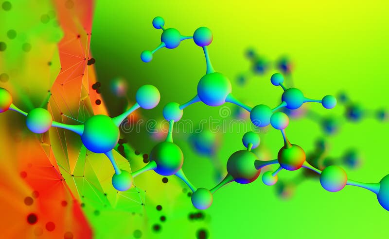 Nano Molecular Mesh Design. Under Microscope Stock Illustration ...
