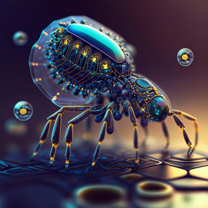 Nano Robot, Concept of New Technologies in Medicine Stock Illustration ...