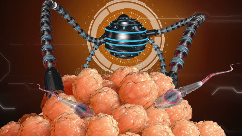 Nano Robot and Blood Cell Injection. Medical Concept Anatomical Future ...