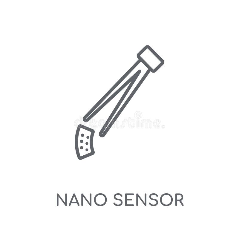 Nano Sensor Linear Icon. Modern Outline Nano Sensor Logo Concept Stock ...