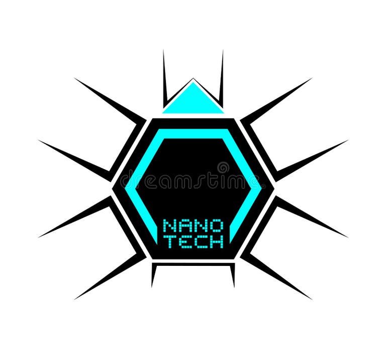 Nano tech icon stock vector. Illustration of simple - 120599738