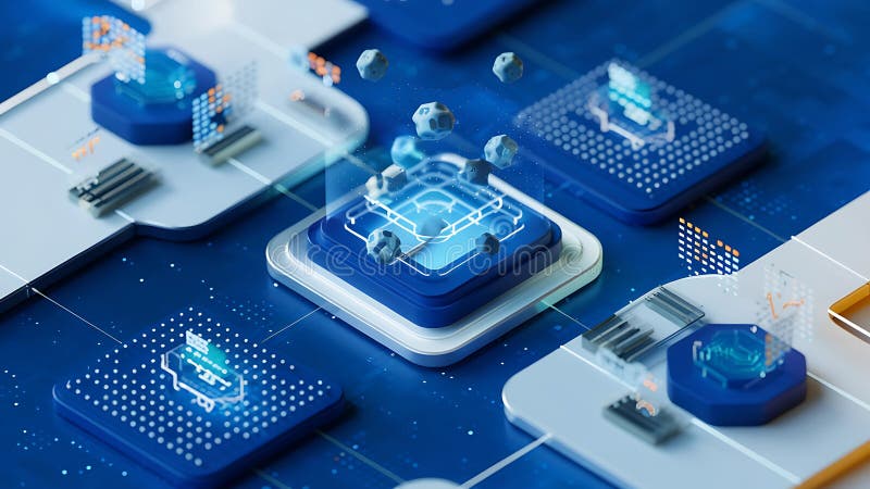 Futuristic Nanotechnology Abstract Background, Nano Tech Stock ...