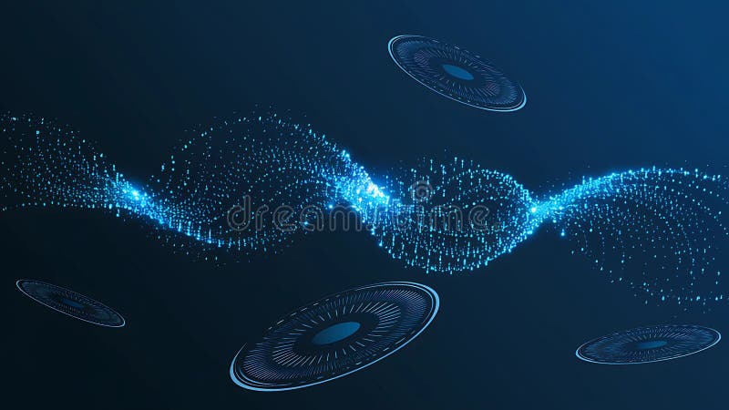 Futuristic Nanotechnology Abstract Background, Nano Tech Stock ...