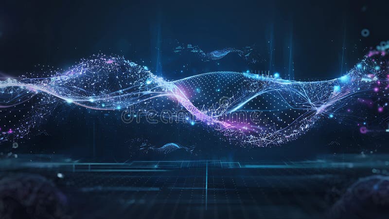 Futuristic Nanotechnology Abstract Background, Nano Tech Stock ...