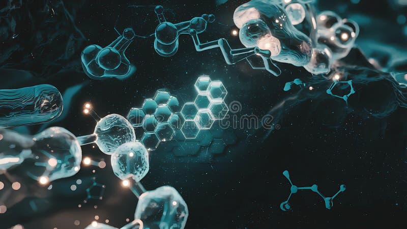 Futuristic Nanotechnology Abstract Background, Nano Tech Stock ...