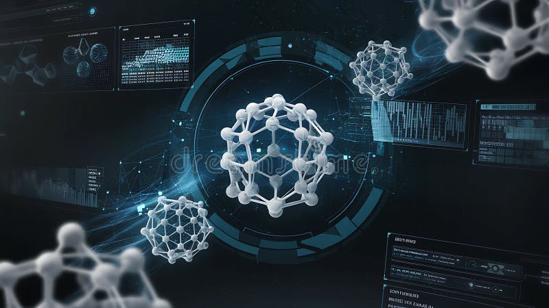 Futuristic Nanotechnology Abstract Background, Nano Tech Stock ...