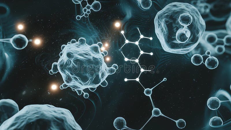 Futuristic Nanotechnology Abstract Background, Nano Tech Stock ...