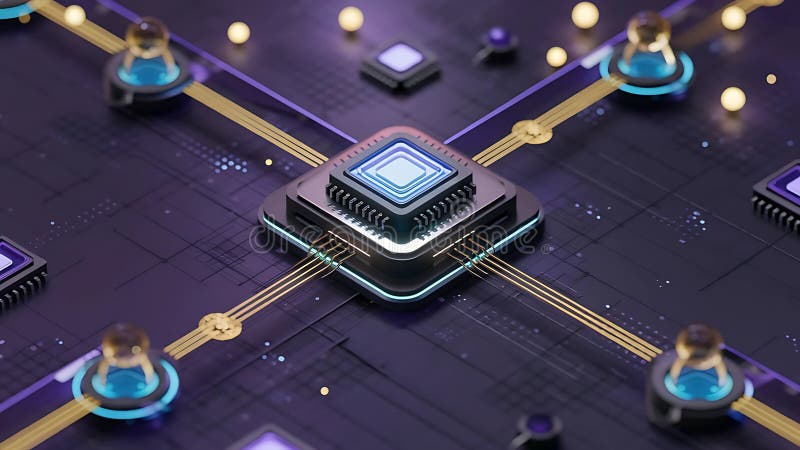 Futuristic Nanotechnology Abstract Background, Nano Tech Stock ...