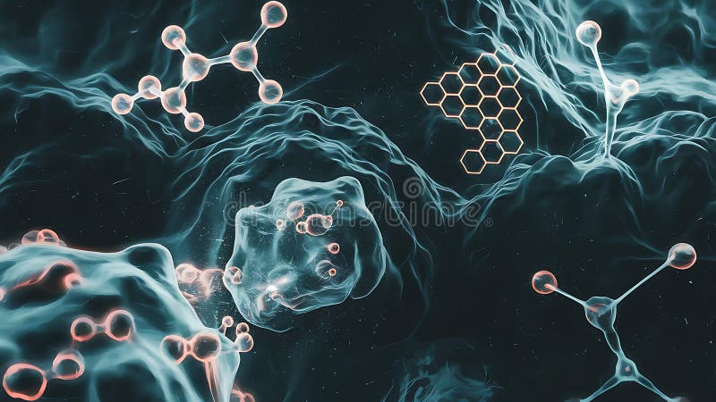 Futuristic Nanotechnology Abstract Background, Nano Tech Stock ...