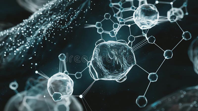 Futuristic Nanotechnology Abstract Background, Nano Tech Stock ...