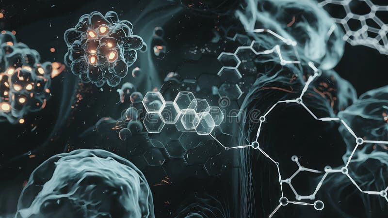 Futuristic Nanotechnology Abstract Background, Nano Tech Stock ...