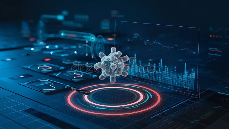 Futuristic Nanotechnology Abstract Background, Nano Tech Stock ...